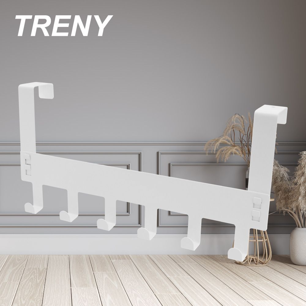 TRENY 美式門後掛勾架-白 - PChome 24h購物