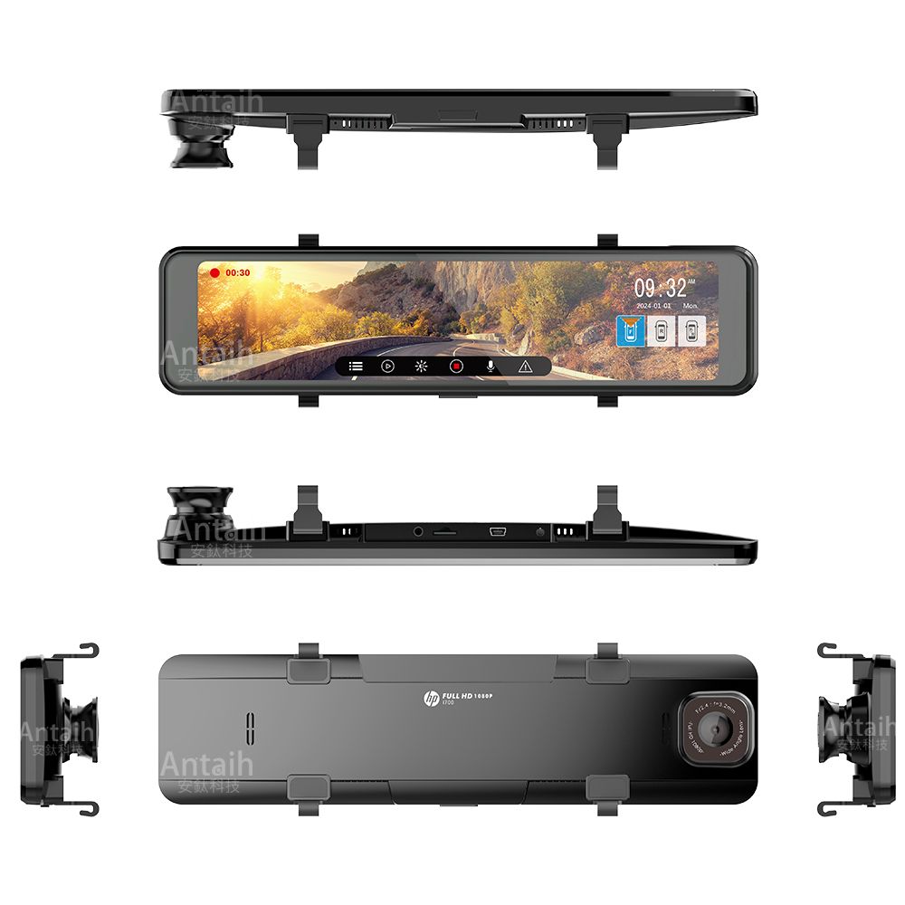 HP 惠普 i700｜送尊榮級到府安裝｜高畫質電子後視鏡｜汽車行車記錄器｜TS碼流｜前後雙錄｜GPS測速｜F2.4大光圈 - PChome 24h購物