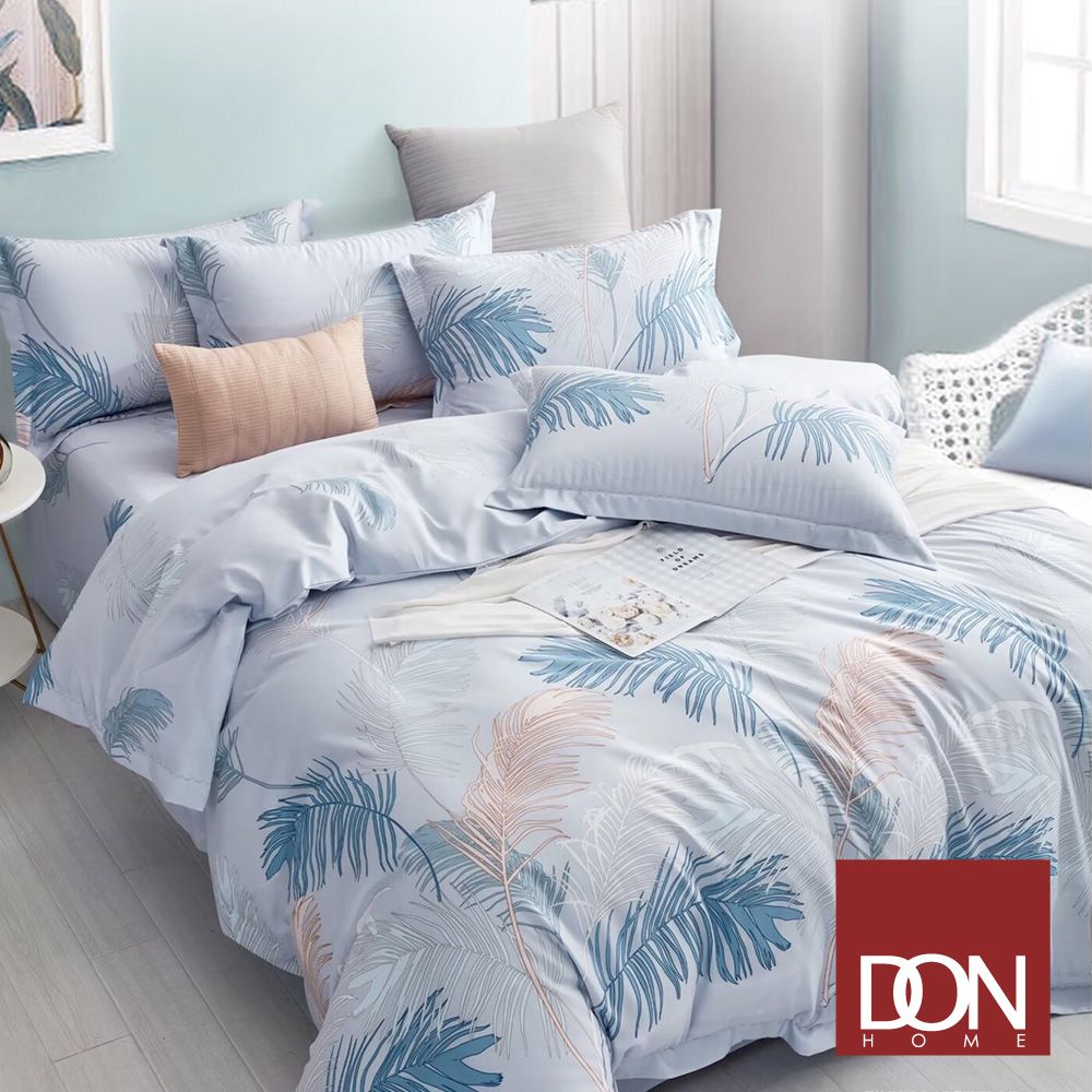 DON 棕櫚羽葉 雙人四件式吸濕排汗天絲兩用被床包組 - PChome 24h購物