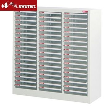 【樹德SHUTER】A4-354P 三排落地型雪白效率櫃(54低抽) - PChome 24h購物