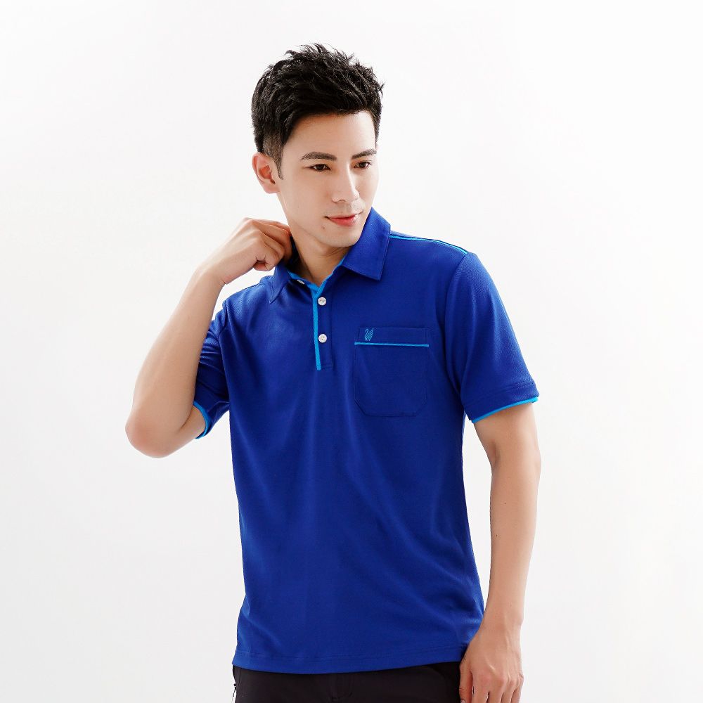 遊遍天下 男款吸濕排汗抗UV機能POLO衫GS1033藍 - PChome 24h購物