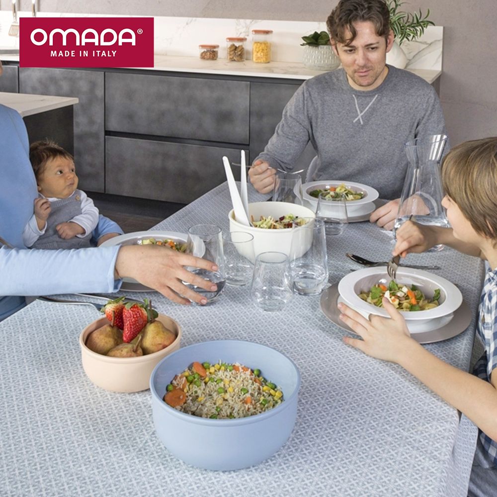 OMADA 義大利製 Pull Box 易拉保鮮盒 圓型(0.75L+1.8L)x6 家庭常備十二件組 - PChome 24h購物