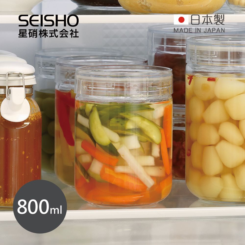 Japan Star 日本星 【硝SEISHO】日製深型寬口徑清透玻璃儲物罐-800ml - PChome 24h購物
