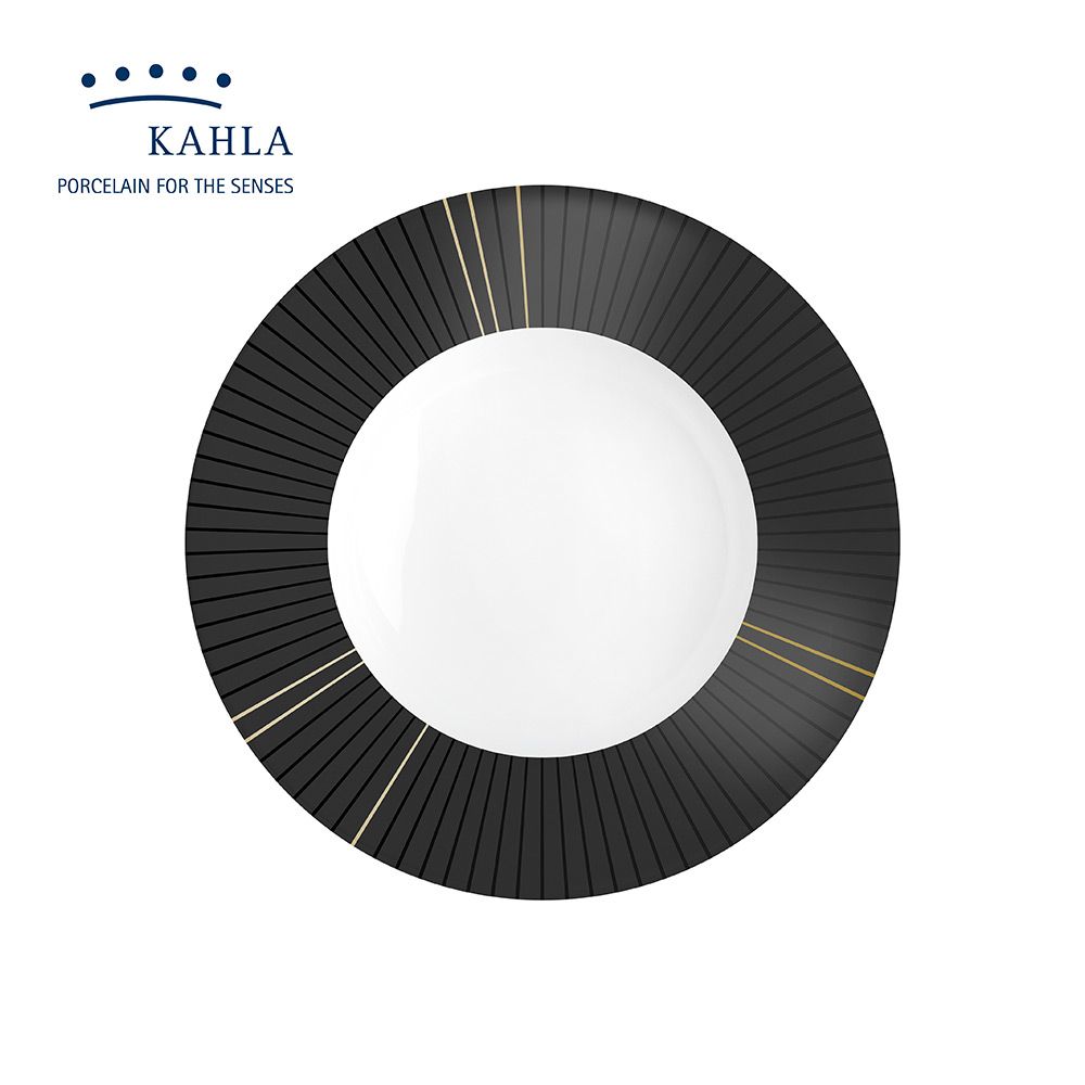 KAHLA 德國-MagicGrip系列 矽膠底座設計Ray of Gold光芒黑金27cm餐盤 - PChome 24h購物