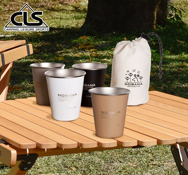 【韓國CLS】NOBANA 攜帶式304不鏽鋼杯四入組/啤酒杯/環保杯 - PChome 24h購物