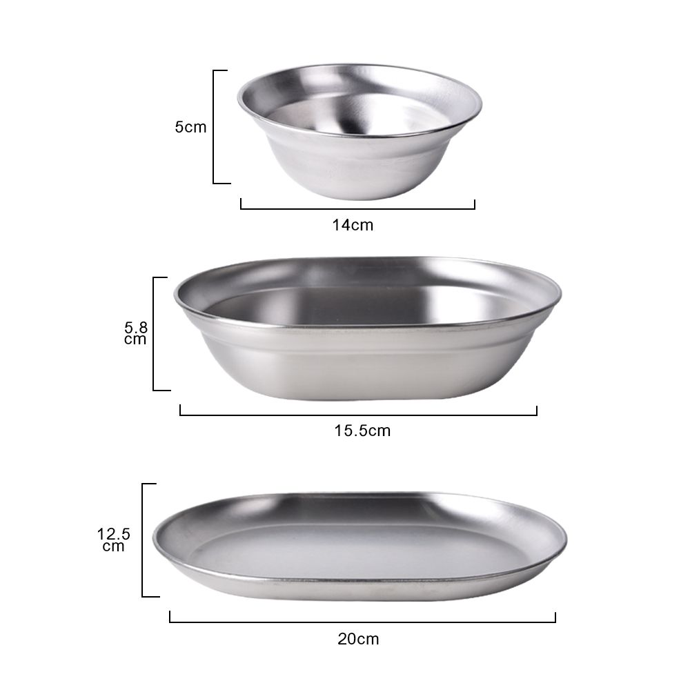 韓國CLS 戶外露營304不鏽鋼餐碗盤8件組 含收納袋/露營/野餐 - PChome 24h購物