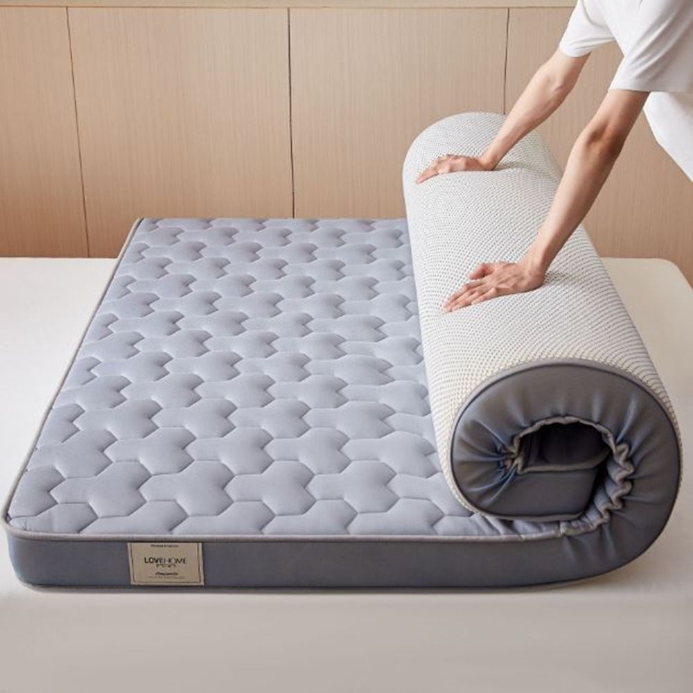 牛奶絲乳膠記憶海綿單人床墊90*190cm厚8cm灰色 - PChome 24h購物