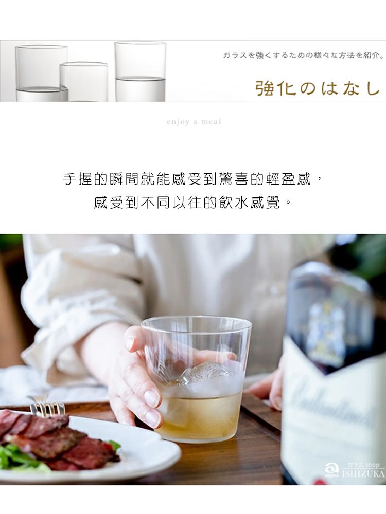 ADERIA 日本製全面強化玻璃薄口水杯250ml-3入組 - PChome 24h購物