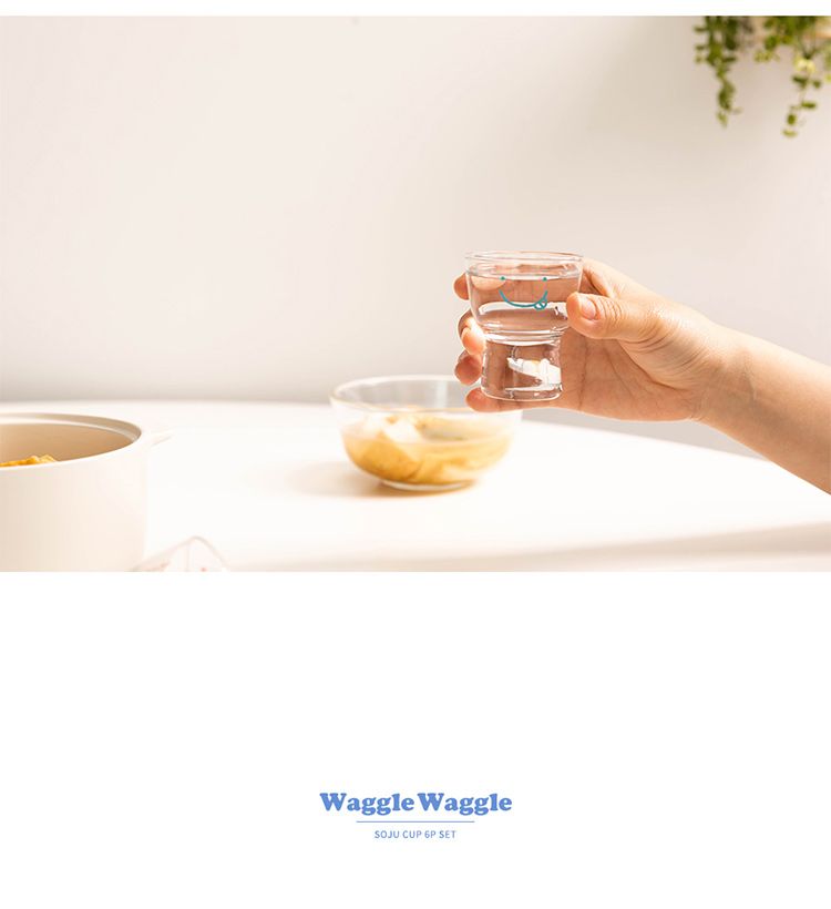 【韓國SSUEIM】微笑款玻璃燒酒杯6件組50ml - PChome 24h購物