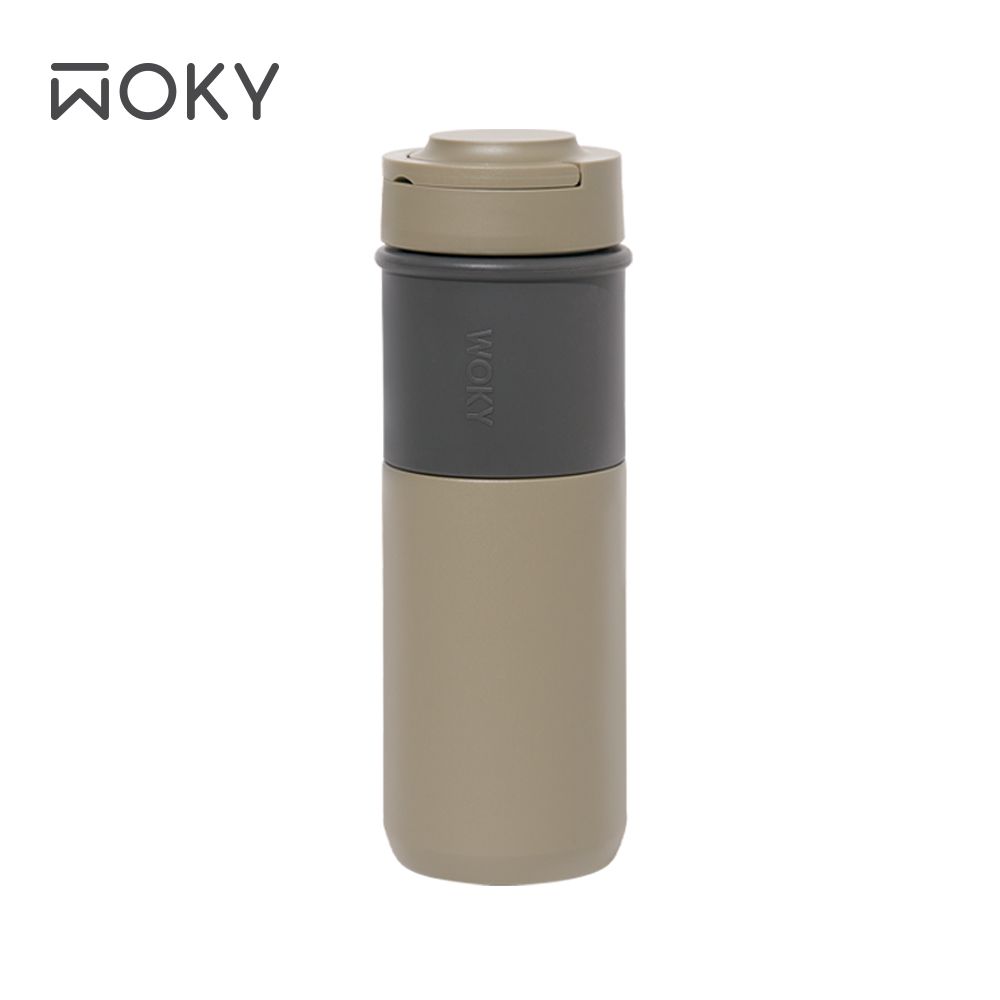 WOKY 沃廚 JIN真瓷系列-陶瓷環保提手杯500ML-軍綠色 - PChome 24h購物