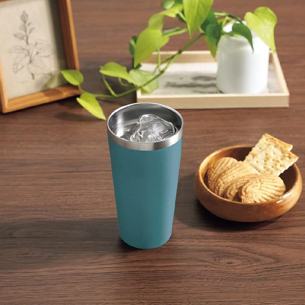 【日本KAKUSEE】Tolid戶外露營風 真空雙層不鏽鋼保冷保溫杯 420ml 附蓋子 保溫隨行杯 保溫保冷1小時 - PChome 24h購物