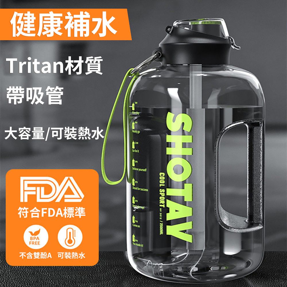 神鬼玩家 美國進口Tritan材質運動水壺2000ml(一鍵彈蓋大容量水杯) - PChome 24h購物