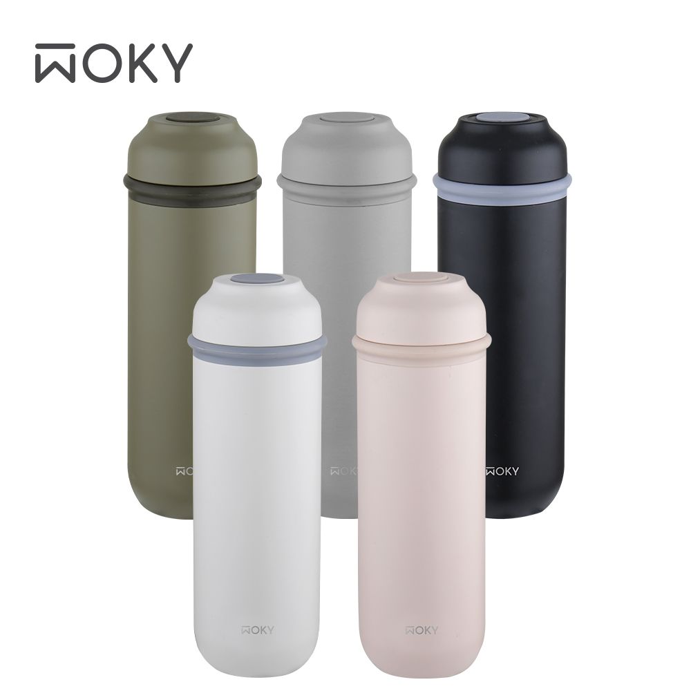 【WOKY 沃廚】JIN真瓷系列-輕量隨行陶瓷保溫瓶400ML-升級版 - PChome 24h購物