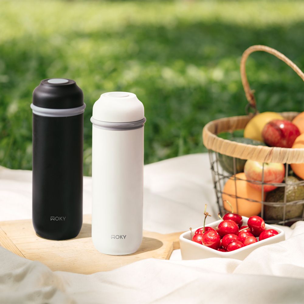 WOKY 沃廚 JIN真瓷系列-輕量隨行陶瓷保溫瓶400ML-升級版 - PChome 24h購物