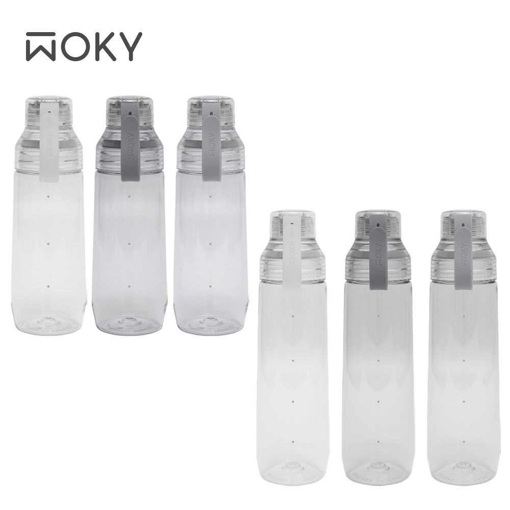 WOKY 沃廚 ECOZEN 透明瓶600ml+800ml(附彈跳吸管) - PChome 24h購物