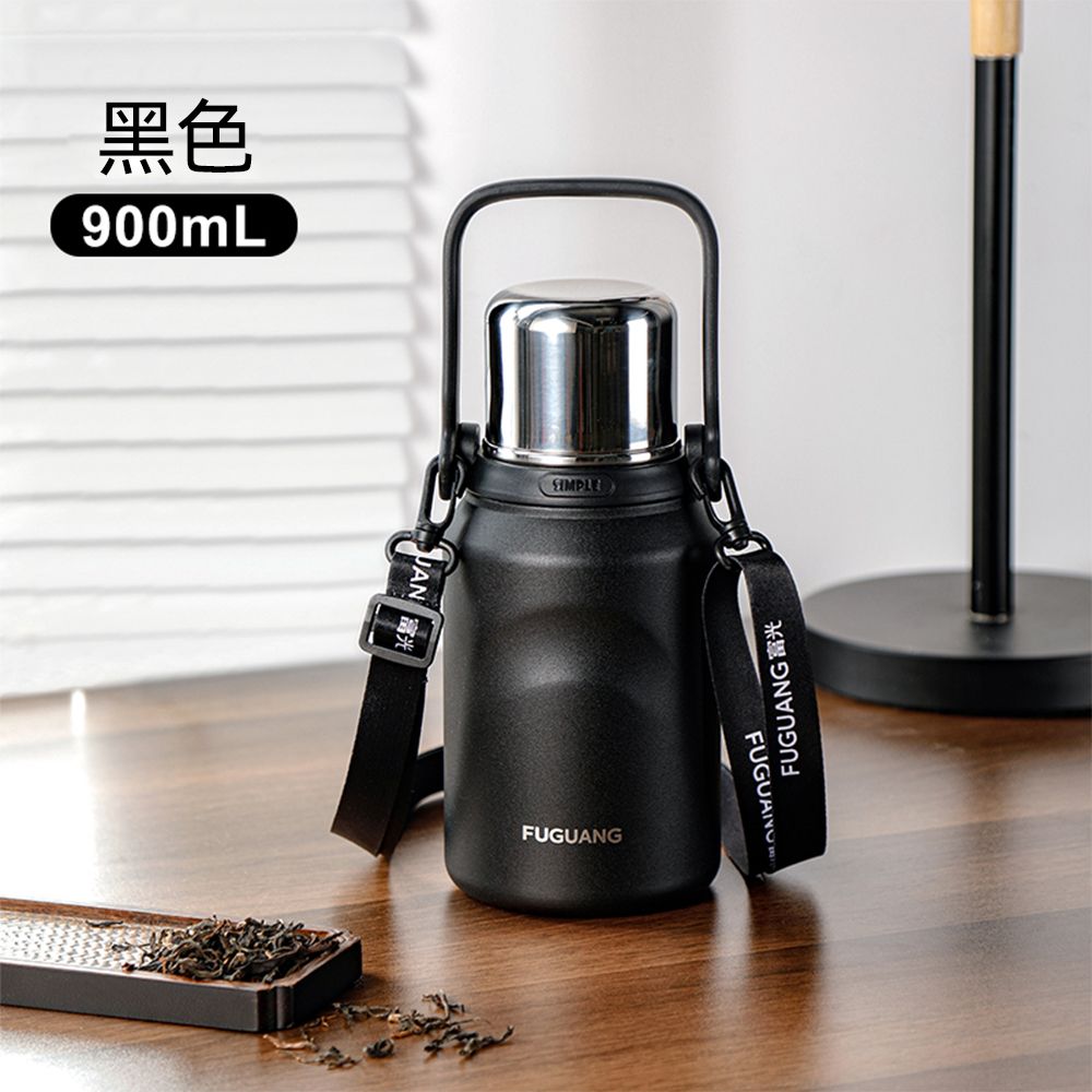 【FUGUANG 富光】領動直身真空保溫杯900ml(水壺 茶壺 便攜水壺 保溫杯 茶水分離杯) - PChome 24h購物