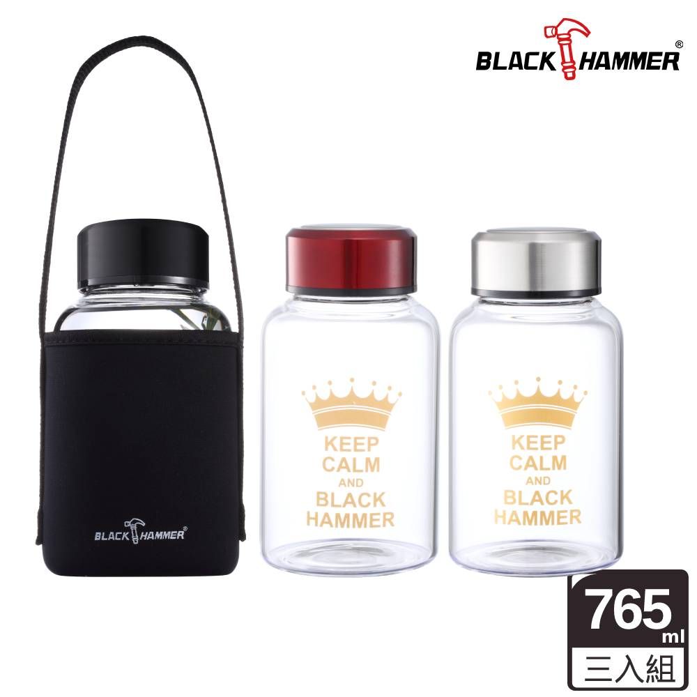 BLACK HAMMER 亨利耐熱玻璃水瓶765ml 三入組 - PChome 24h購物