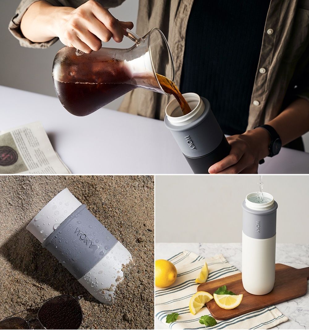 WOKY 沃廚 JIN真瓷系列-極簡輕量陶瓷保溫瓶580ML - PChome 24h購物