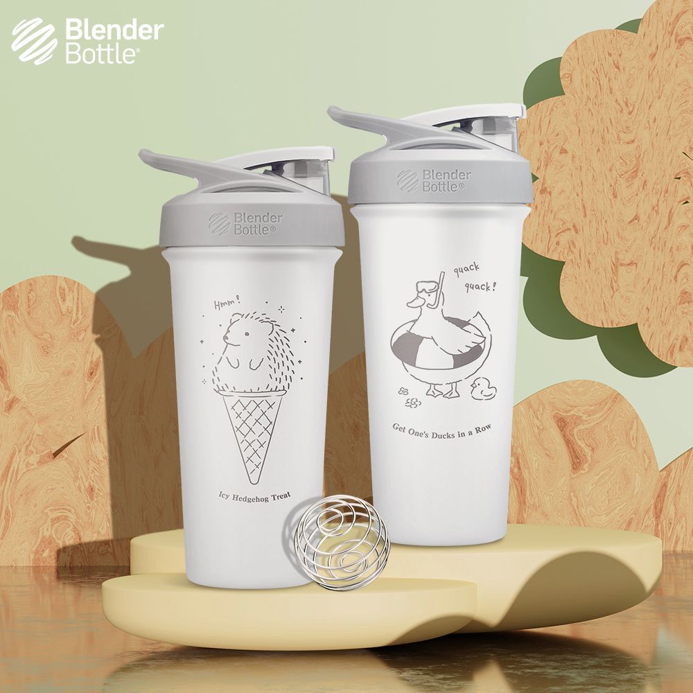 【Blender Bottle】特色款 Strada 不鏽鋼按壓式防漏搖搖杯｜保溫保冰杯 24oz/710ml - PChome 24h購物
