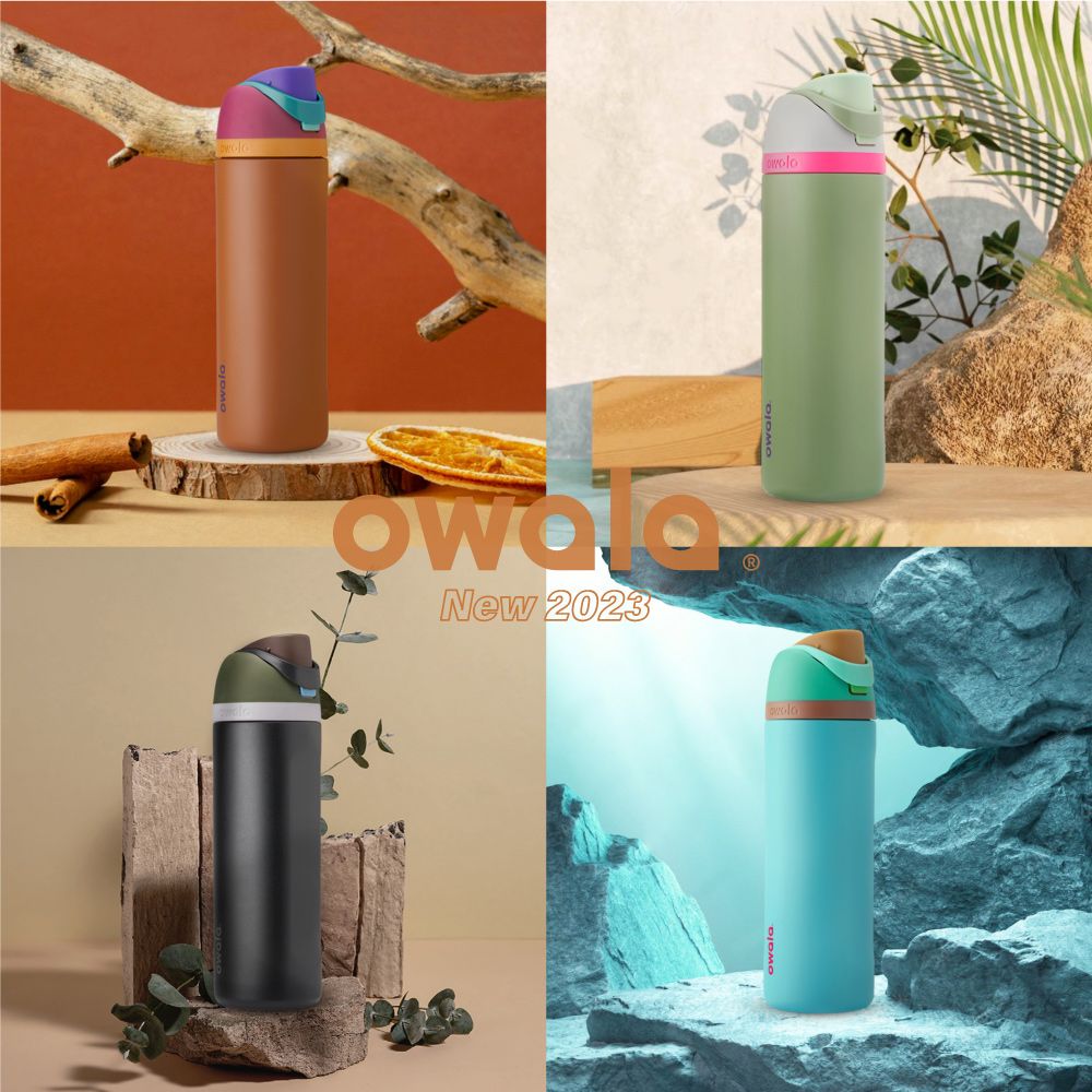 【Owala】Freesip不鏽鋼可拆式吸管彈蓋水壺-710ml - PChome 24h購物