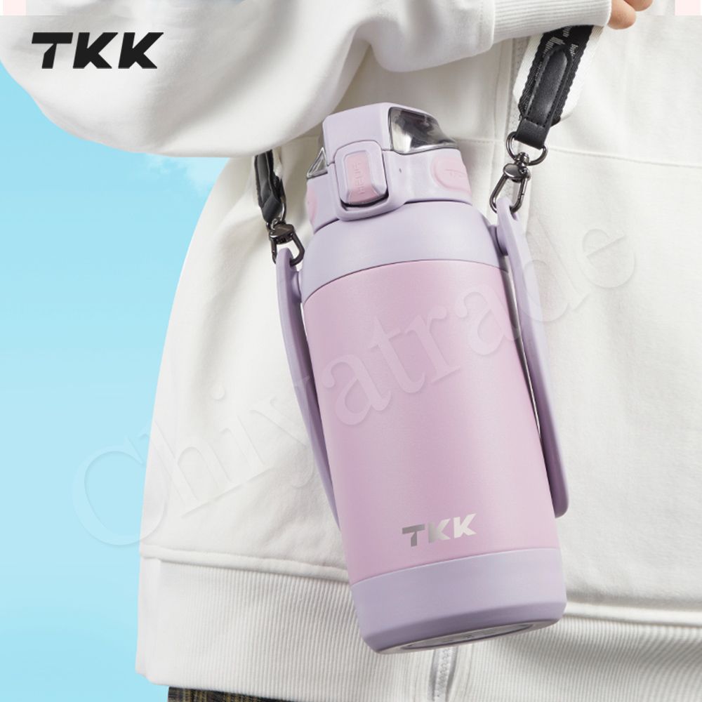 TKK 獵鷹系列316不鏽鋼 手提+背帶 直飲+吸管 大容量保溫杯壺 運動水壺1100ML-任選 - PChome 24h購物