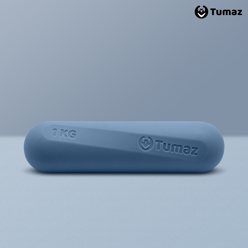 【Tumaz 月熊】1KG迷你啞鈴 - 單寧藍(一體成型 環保材質 莫蘭迪色系) - PChome 24h購物