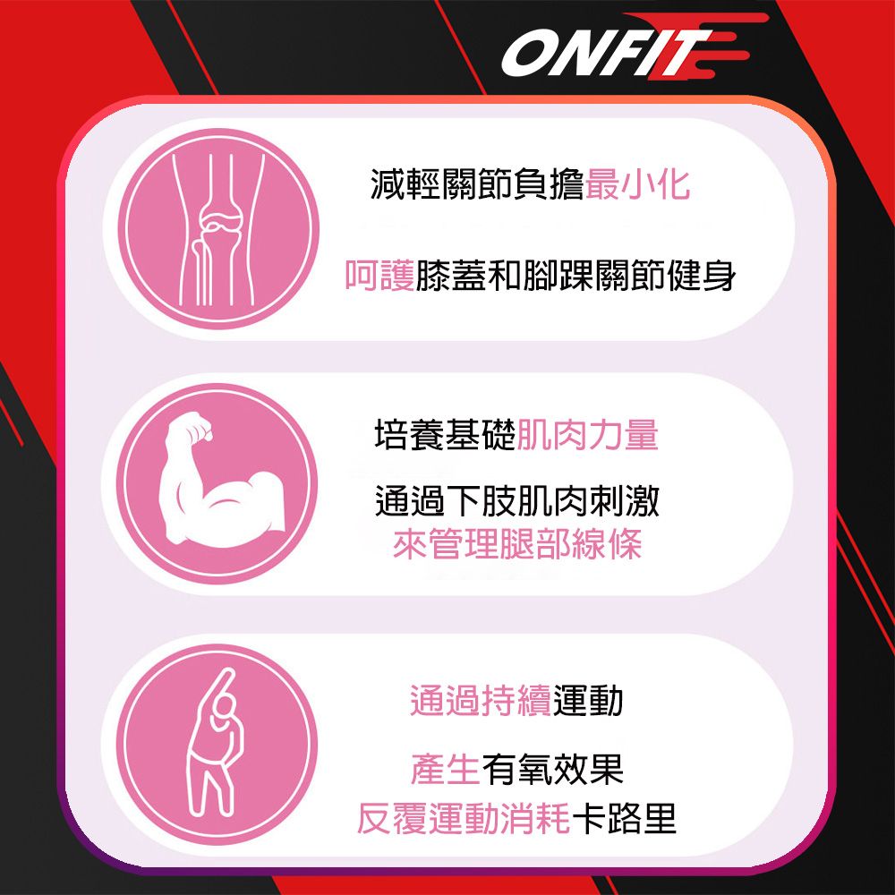 ONFIT TB100 電動循環健步機 升級12段速度調整 - PChome 24h購物