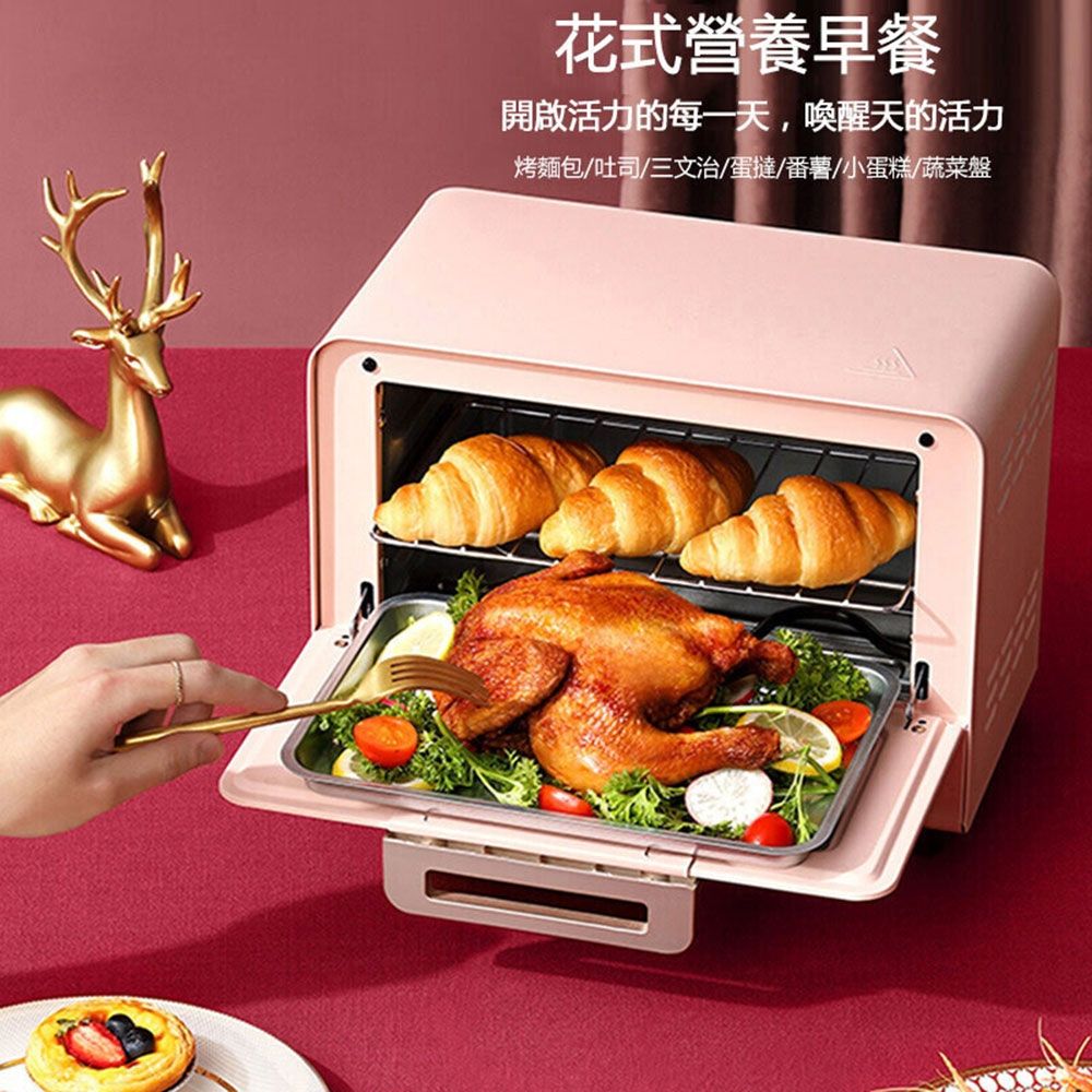 居家家 家用多功能電烤箱 廚房烘焙箱 電烤箱 定時烤箱 10l烘焙機 Pchome 24h購物