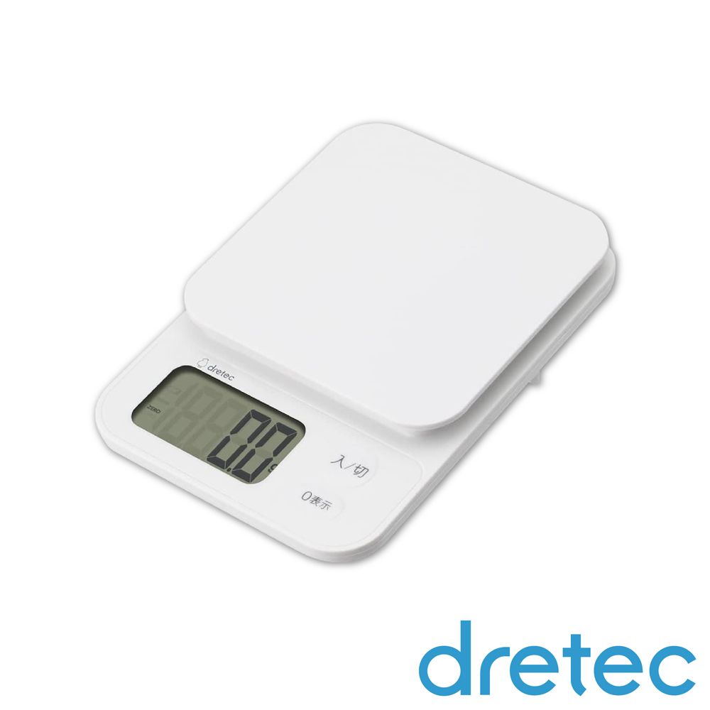 DRETEC 日本「布蘭傑」速量型電子料理秤-白色-1kg/0.1g(KS-629WT) - PChome 24h購物