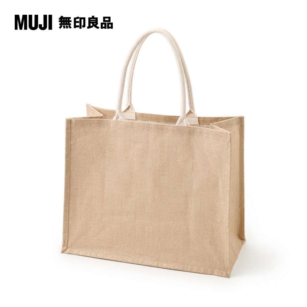 MUJI 無印良品 黃麻購物袋A3 - PChome 24h購物