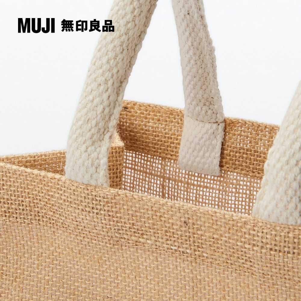 MUJI 無印良品 黃麻購物袋A6 - PChome 24h購物