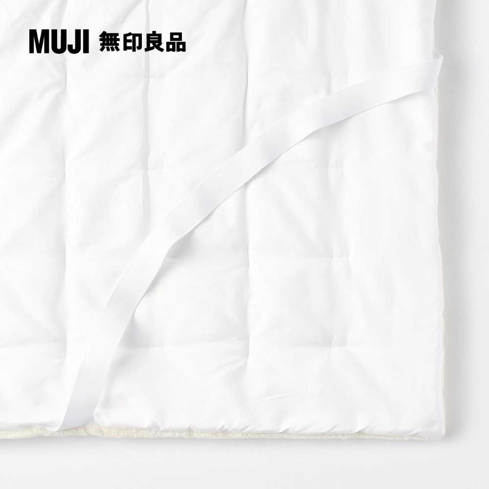 MUJI 無印良品 再生聚酯暖纖毛厚手毛毯墊/D/象牙白【成品尺寸】140*200cm - PChome 24h購物