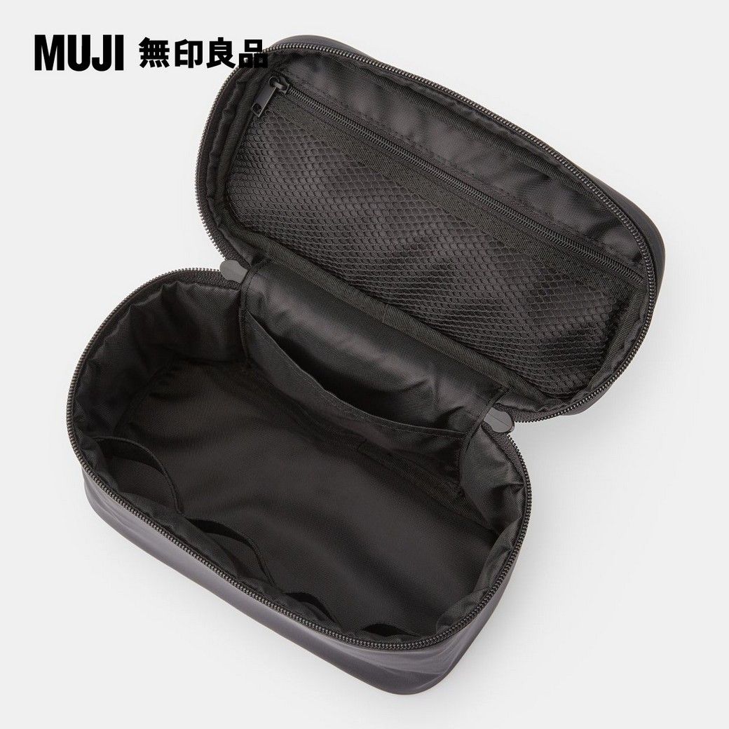 【muji 無印良品】尼龍手提化妝包黑約125x205x105cm Pchome 24h購物