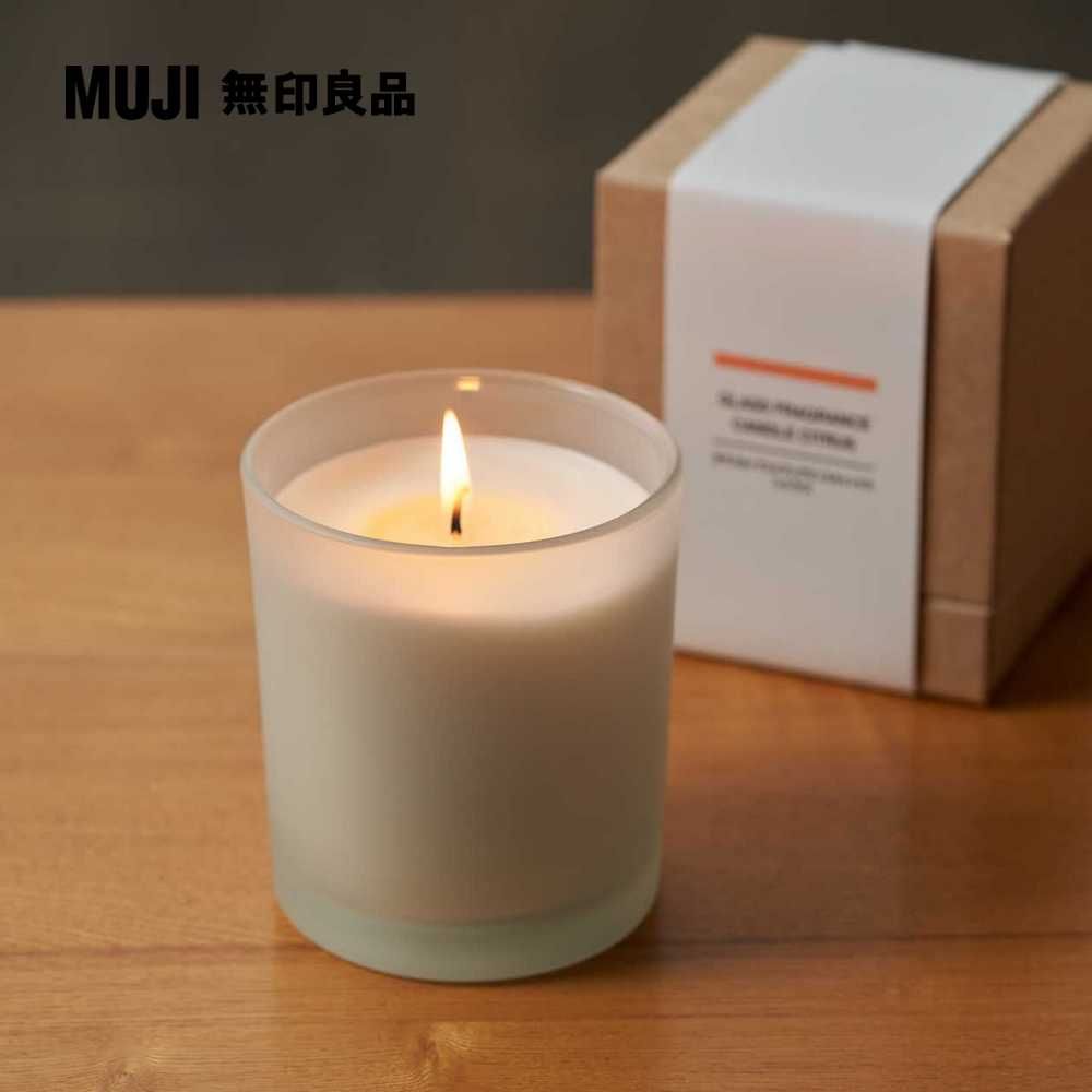 MUJI 無印良品 附杯芬香蠟燭.柑橘香味/200g - PChome 24h購物