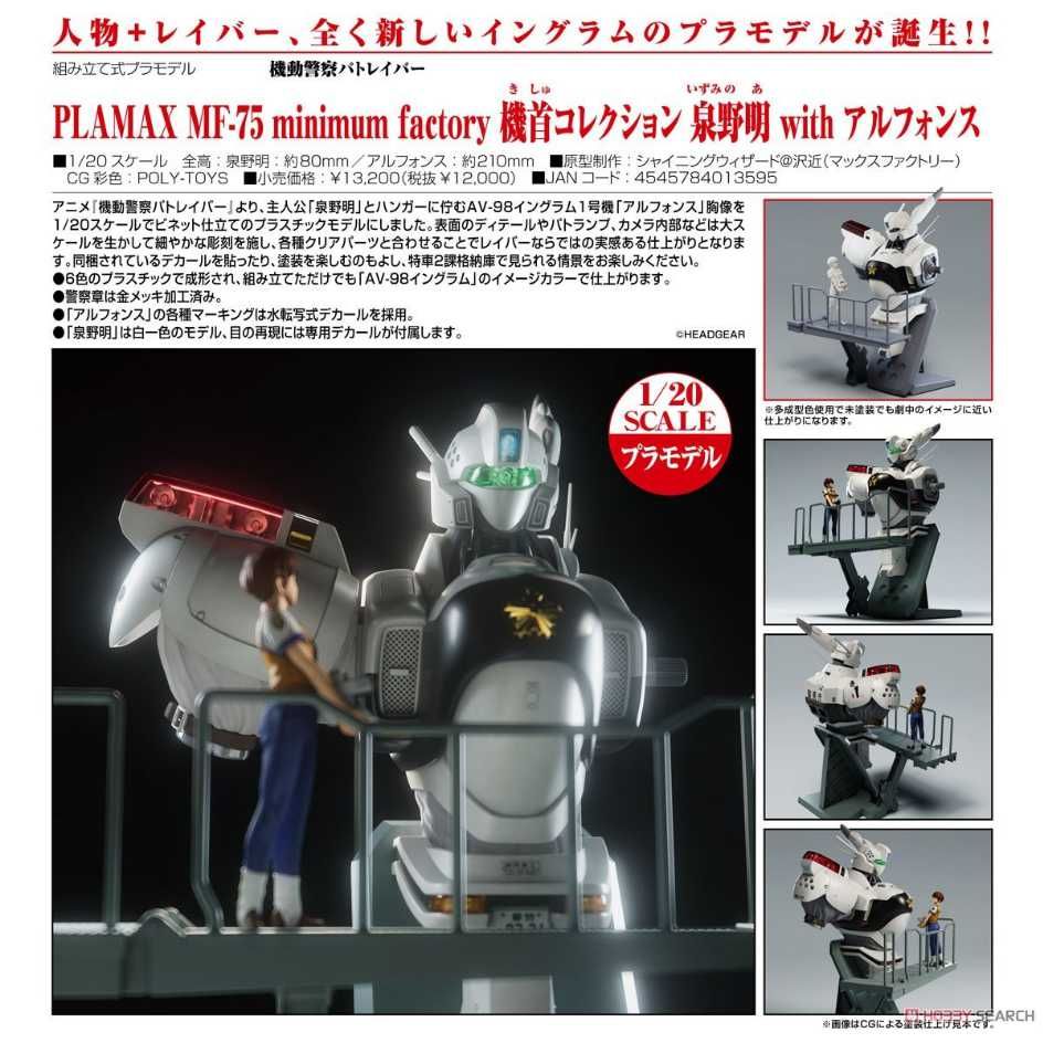 Good Smile Company 好微笑 代理版 Max Factory 組裝模型 MF PLAMAX MF-75 機頭系列 泉野明 with Alphonse - PChome 24h購物