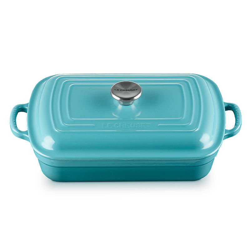 LE CREUSET 琺瑯鑄鐵鍋雙耳長方鍋29cm-附蓋(土耳其藍) - PChome 24h購物