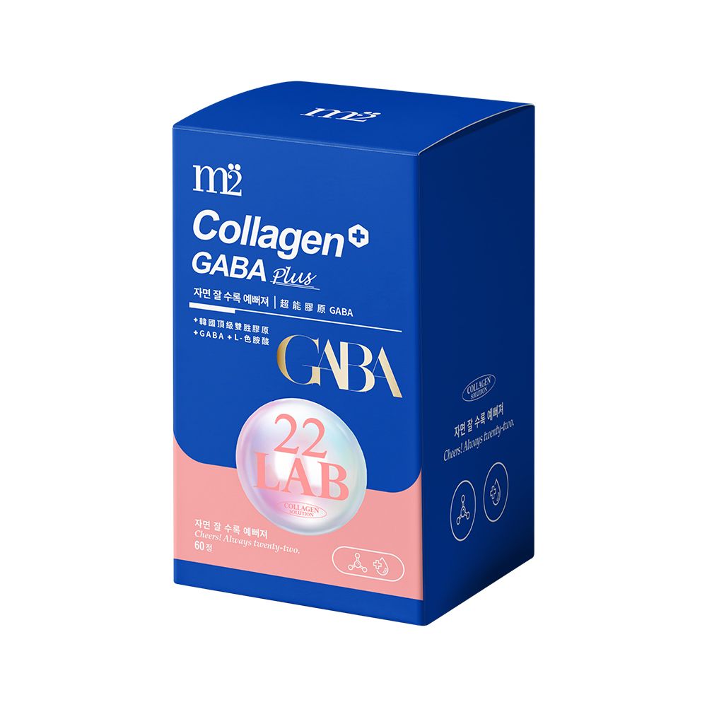 m2 美度 超能膠原GABA糖衣錠(60錠/盒) - PChome 24h購物