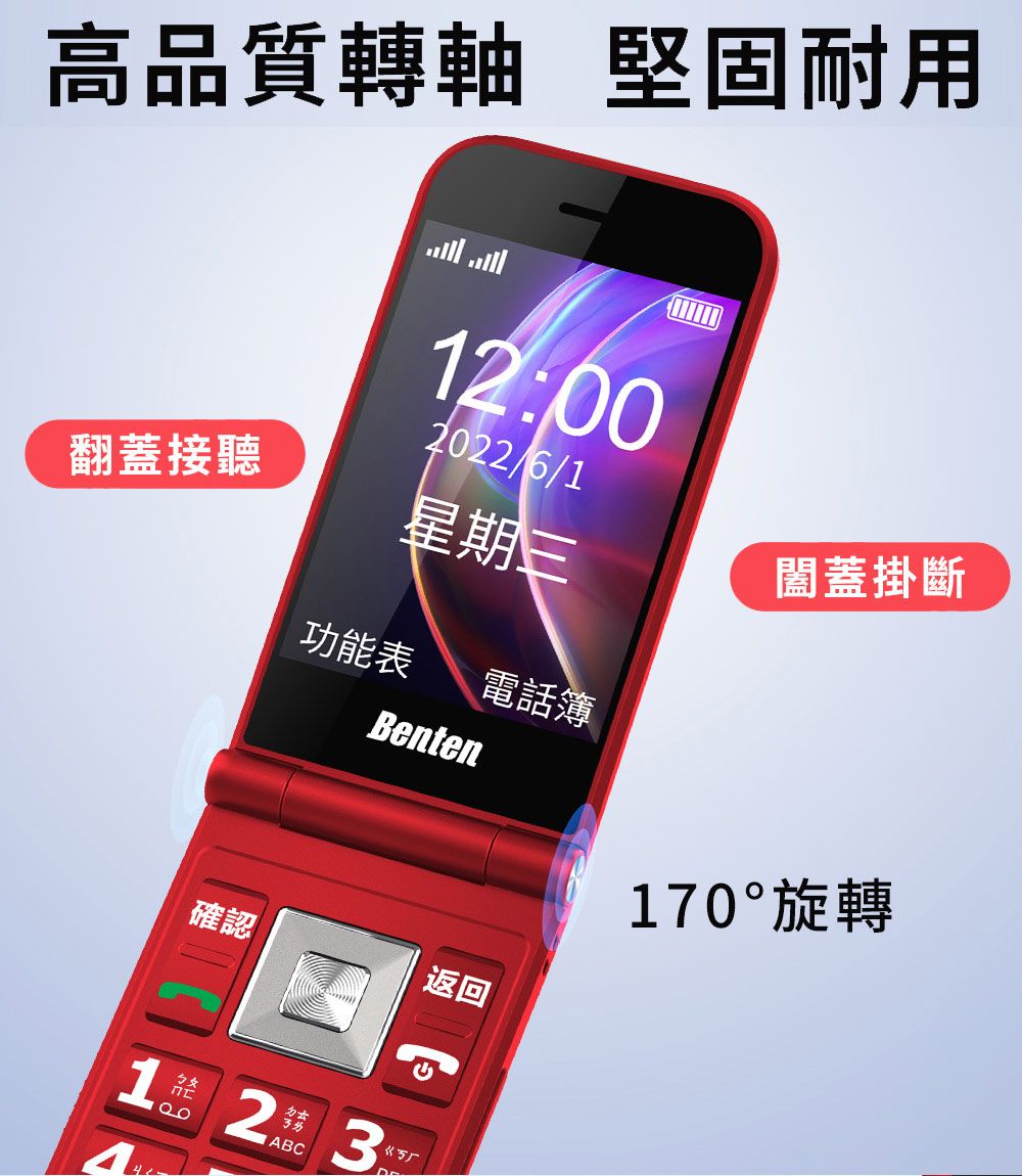 Benten 奔騰 F62 Plus雙螢幕4g折疊手機 Pchome 24h購物