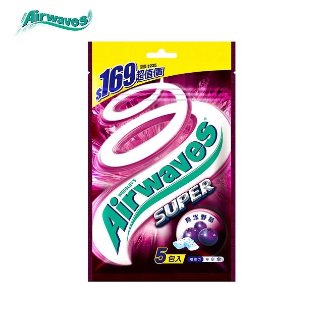 【Airwaves】超涼無糖口香糖 超涼薄荷 28g*5入 提神 - PChome 24h購物