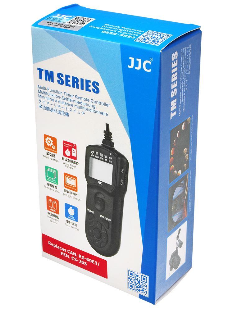 JJC 副廠Canon定時快門線遙控器TM-C相容佳能原廠RS-60E3快門線 - PChome 24h購物