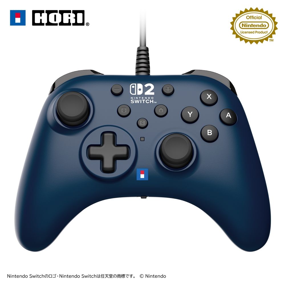 HORI Nintendo Switch 2 NS2 有線控制器 TURBO -海軍藍(NSX-064) - PChome 24h購物