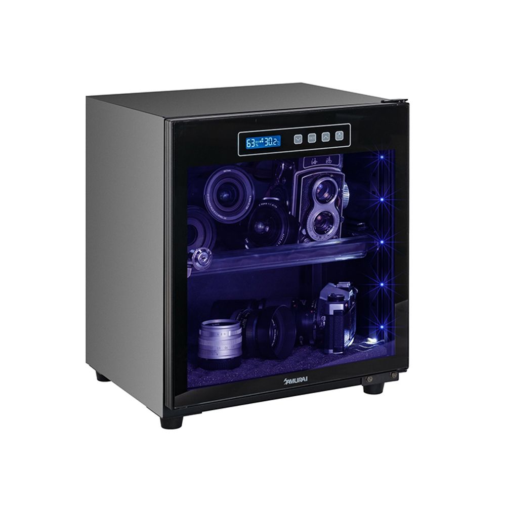 SAMURAI 新武士 40公升 UVA藍光觸控式數位電子防潮箱 (公司貨) UVA-040 - PChome 24h購物