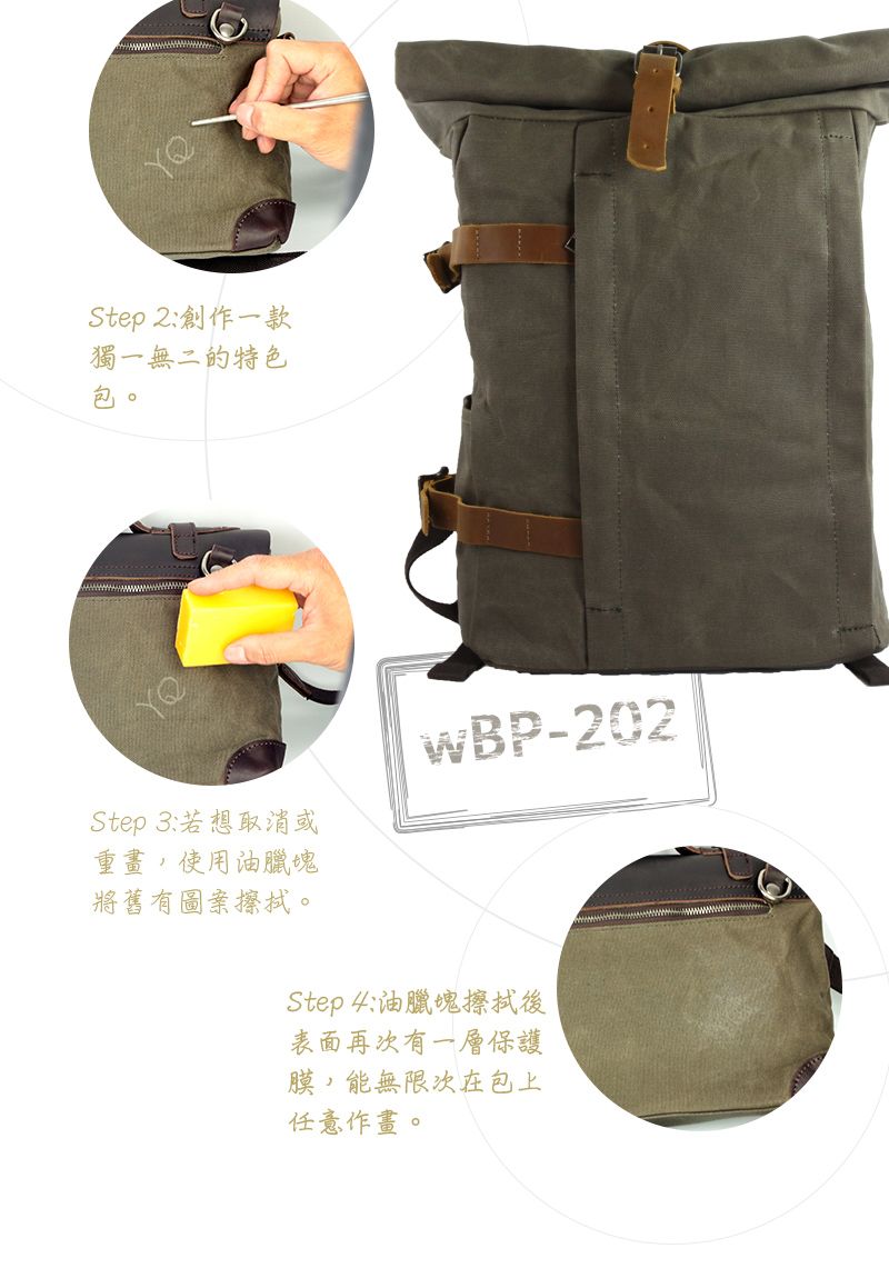 GoRetro wBP-202 真皮油蠟後背包 - PChome 24h購物