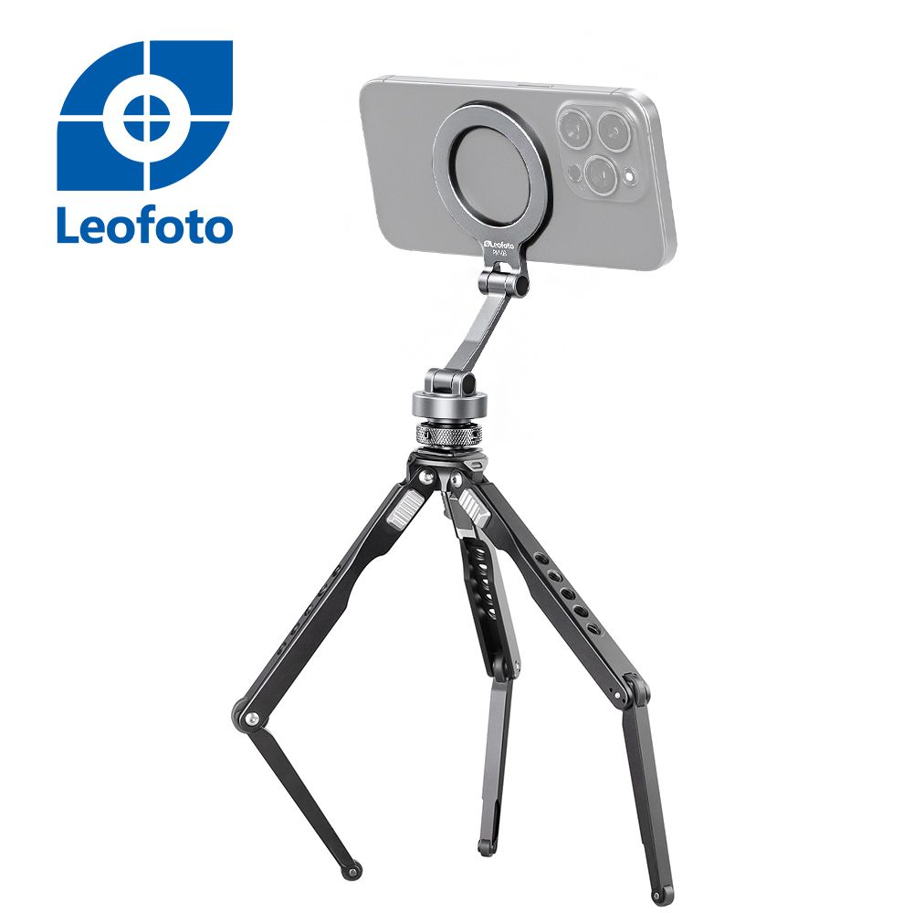 Leofoto 徠圖 MT-03三腳架+PM-03冷熱靴手機磁吸夾座 - PChome 24h購物