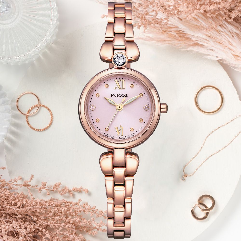 CITIZEN WICCA CITIZEN星辰 Wicca 星飾系列 台灣限定 太陽能 羅馬晶耀腕錶 畢業禮物 送禮 推薦 23.5mm / KP5-662-91R - PChome 24h購物