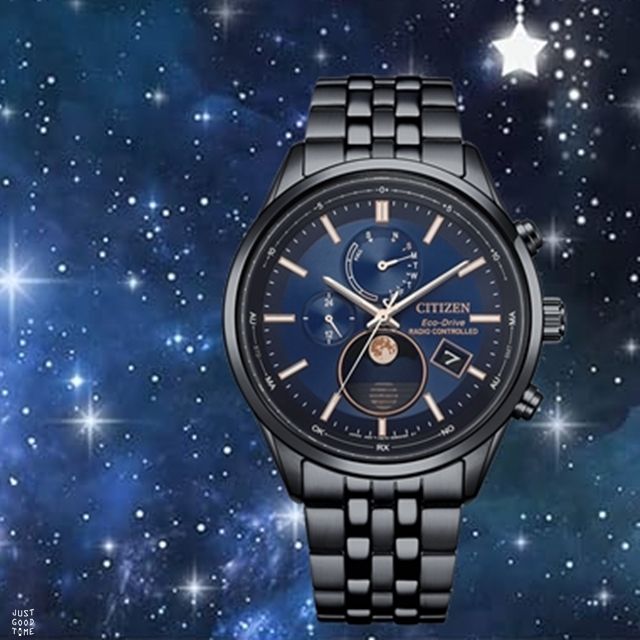 CITIZEN 星辰 BY1035‑56L 光動能電波月相腕錶 - PChome 24h購物