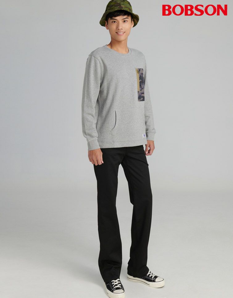 BOBSON 男款混紡毛料直筒褲 (1738-88 ) - PChome 24h購物