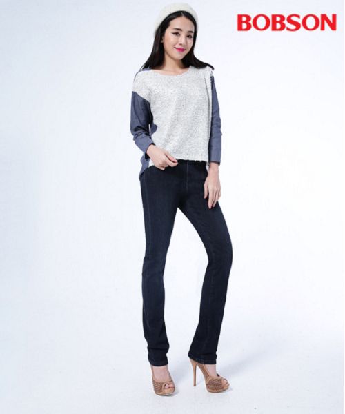 BOBSON 女款異素材寬鬆版上衣 (35088-01) - PChome 24h購物