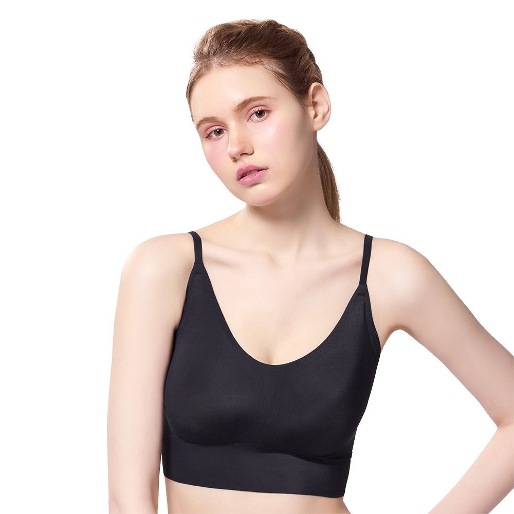 SWEAR 思薇爾 Smart body系列M-XL無鋼圈素面無痕短背心(黑色) - PChome 24h購物