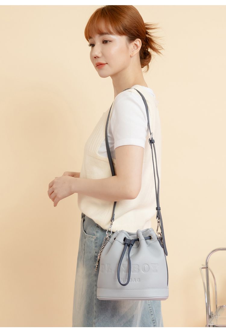 PLAYBOY 水桶包 Trendy系列 - 藍色 - PChome 24h購物